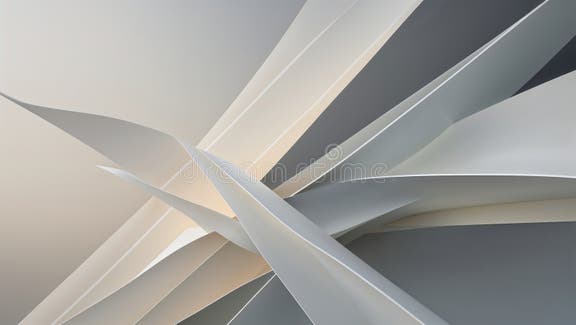 Curved and Sharp Forms Intertwine in a Soft, Light-toned Palette ...