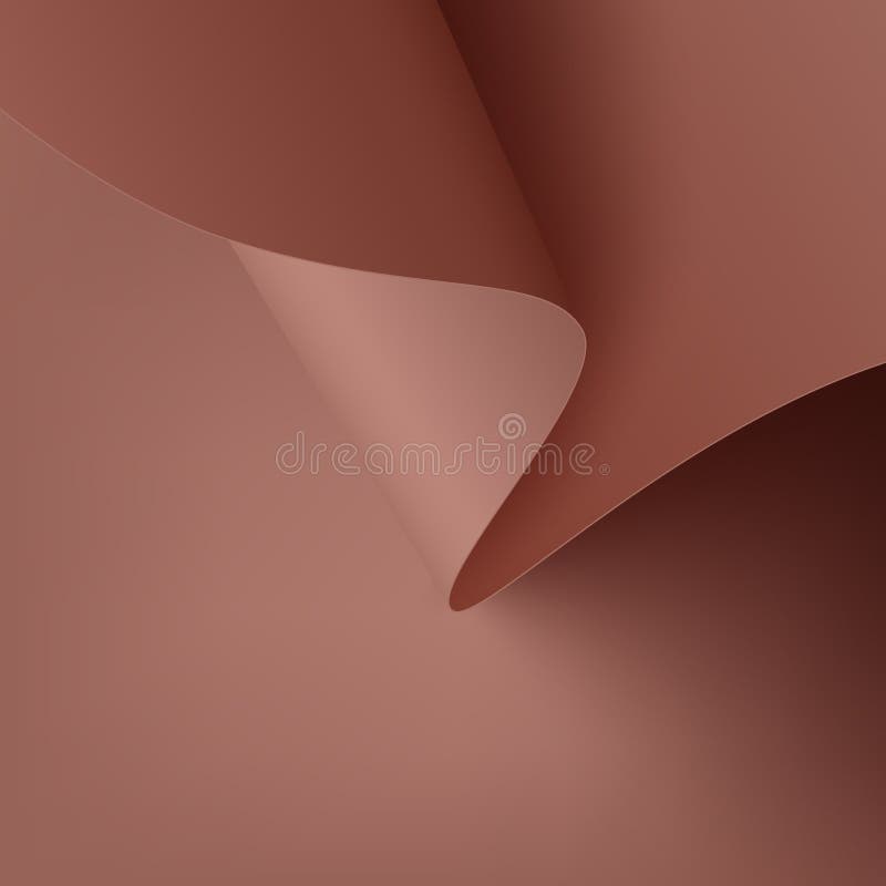 Curved Sheet of Colored Paper. Vector Illustration Stock Vector ...