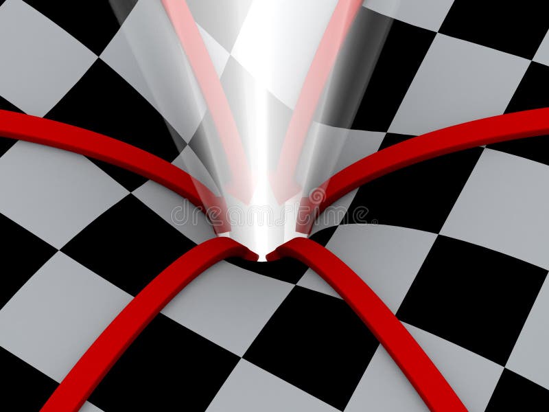 Curved space stock illustration. Illustration of backgrounds - 7414454