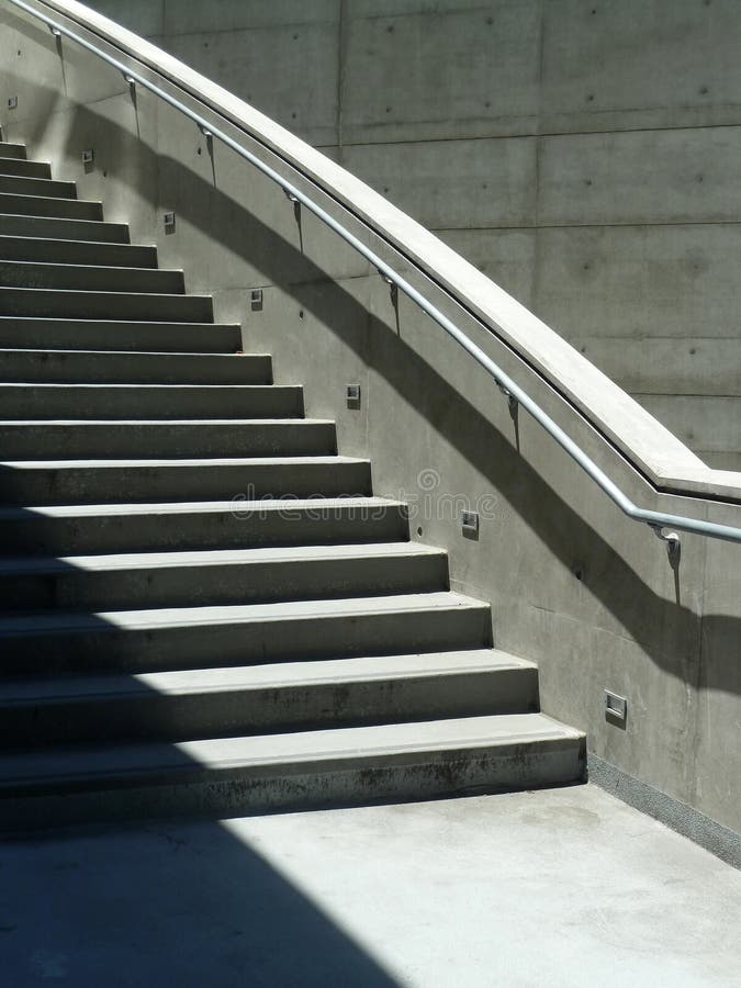 Curved stairs stock photo. Image of abstract, exterior - 96412438