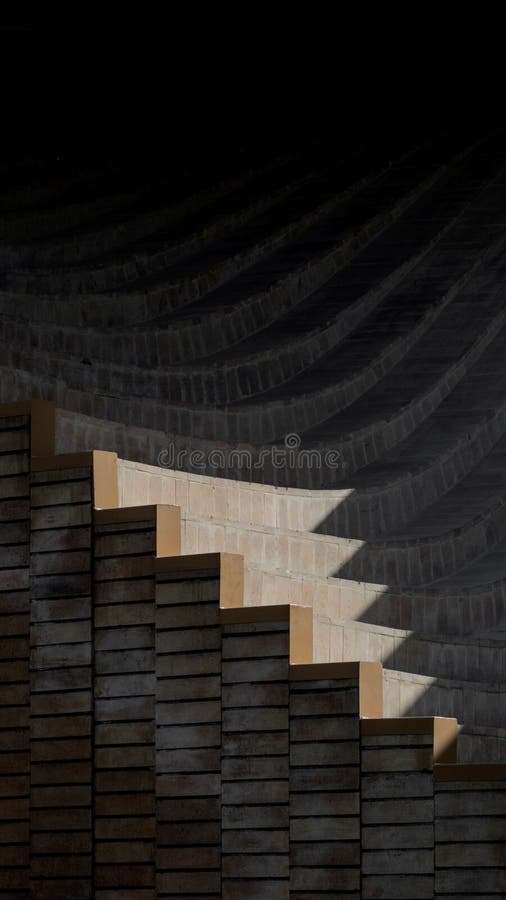 Rhythmic stairs stock photo. Image of iron, curved, rhythm - 242160468