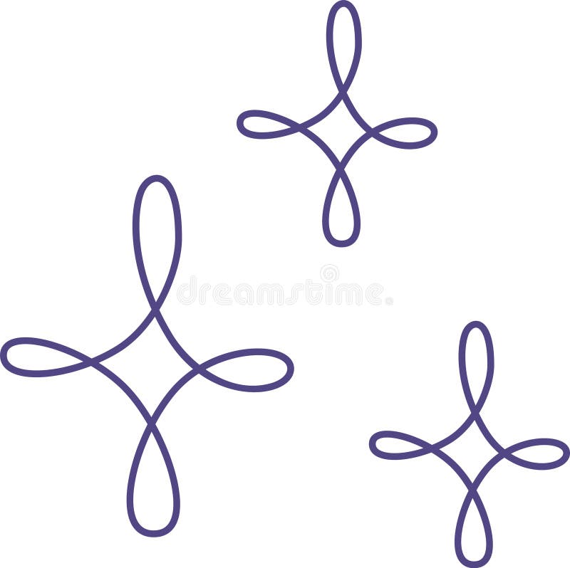 Curved Stars Doodle stock vector. Illustration of element - 330817355