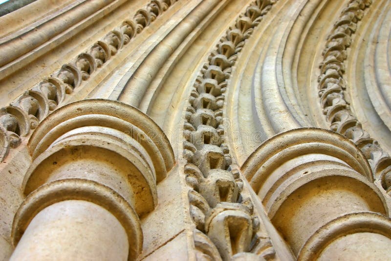 Curved Stone Arches stock photo. Image of sandstone, details - 916966