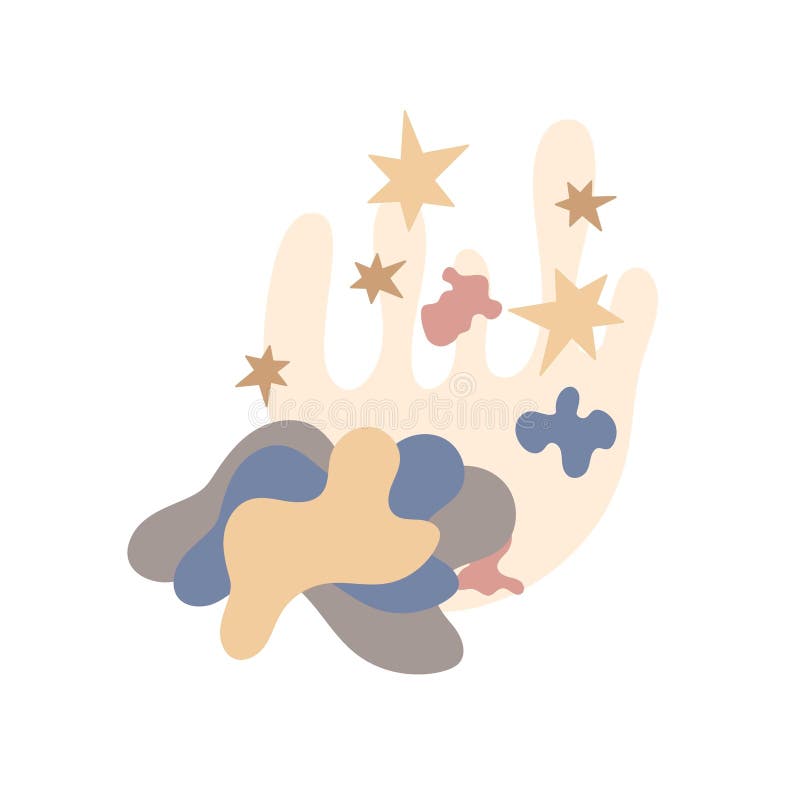 Curved Striped Abstract Shape Circle Formed Vector Illustration ...