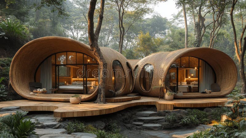 Innovative Eco Friendly Architecture Featuring Curved Biomaterial ...
