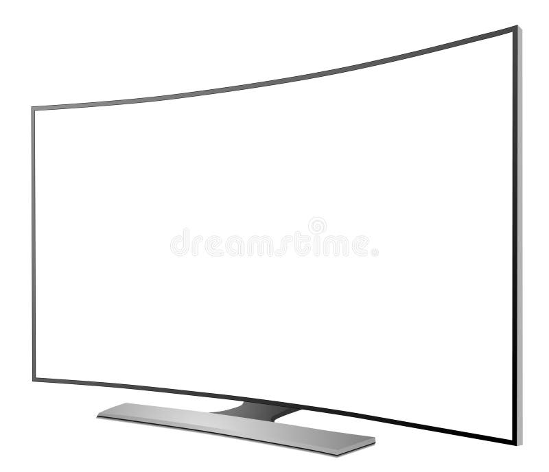 Curved tv stock vector. Illustration of curve, uhdtv - 44157175 Curved tv stock vector. Illustration of curve, uhdtv - 44157175