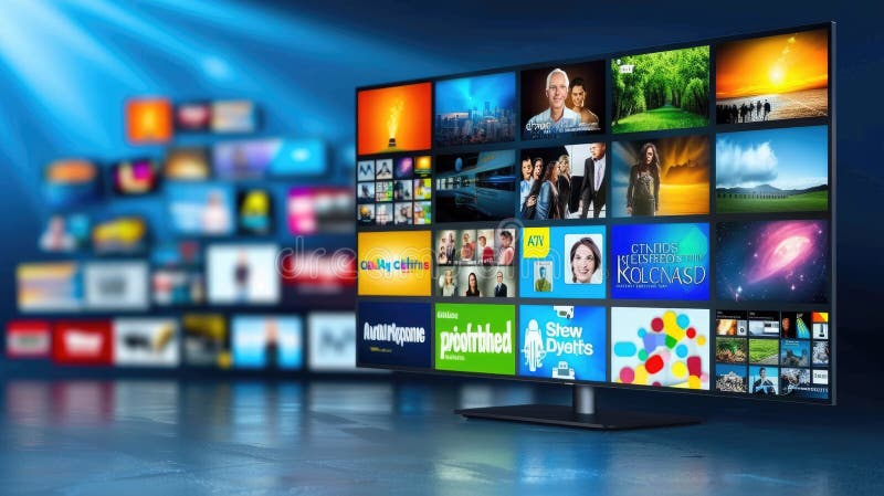 A Curved Wall is Composed of Hundreds of Digital Screens, Each ...