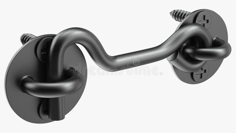 Curved Wall Mounted Handle with Screws Included Stock Image - Image of ...