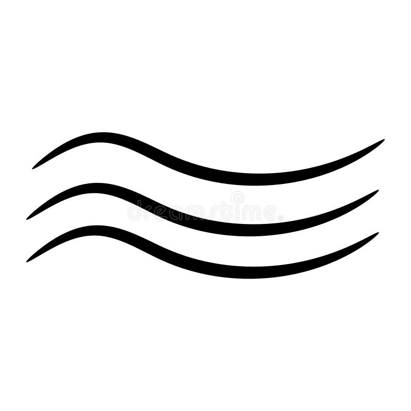 Curved Wave Icon Showing a Continuous Flow, Representing Natural ...