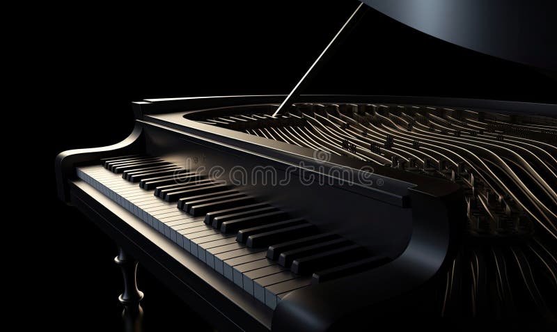 Curved Piano Keyboard Stock Illustrations – 111 Curved Piano Keyboard ...