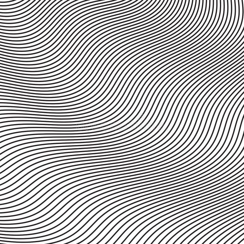 Abstract Halftone Wavy Lines Stock Illustration - Illustration of ...