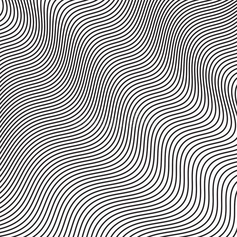 Abstract Halftone Wavy Lines Stock Illustration - Illustration of ...