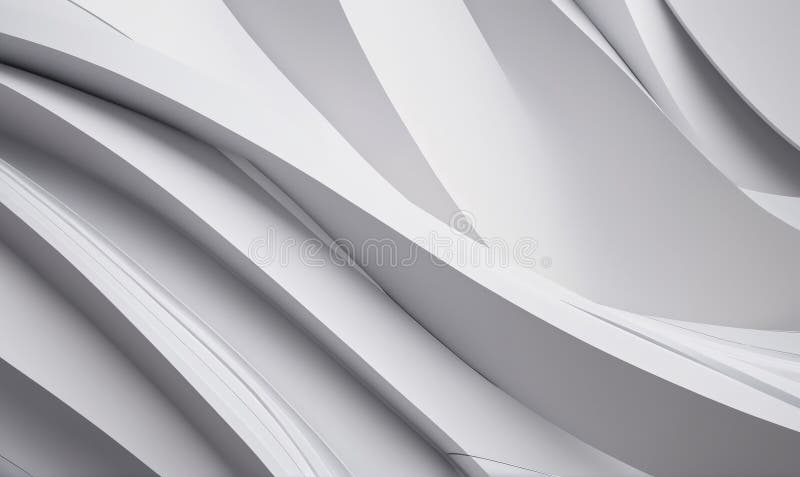 Curved White Panels Create a Geometric Pattern, Offering a Modern ...