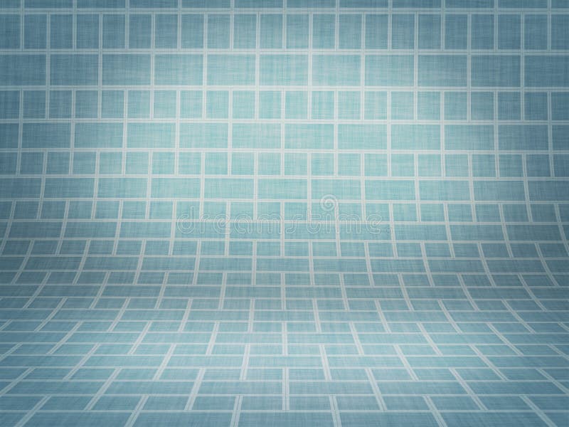 Curved White Rectangle Shape on Blue Fabric Texture Stock Illustration ...