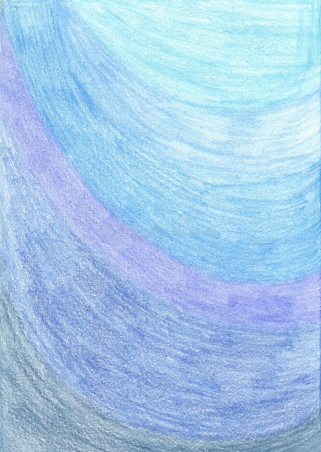 Curved Wide Lines of Five Different Shades of Blue Stock Photo - Image ...