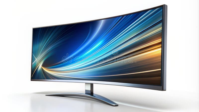 Curved Widescreen Monitor Sleek Design Advanced Features for Modern ...