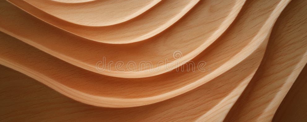 Curved Wood Texture with Subtle Wave Patterns for Design Backgrounds ...