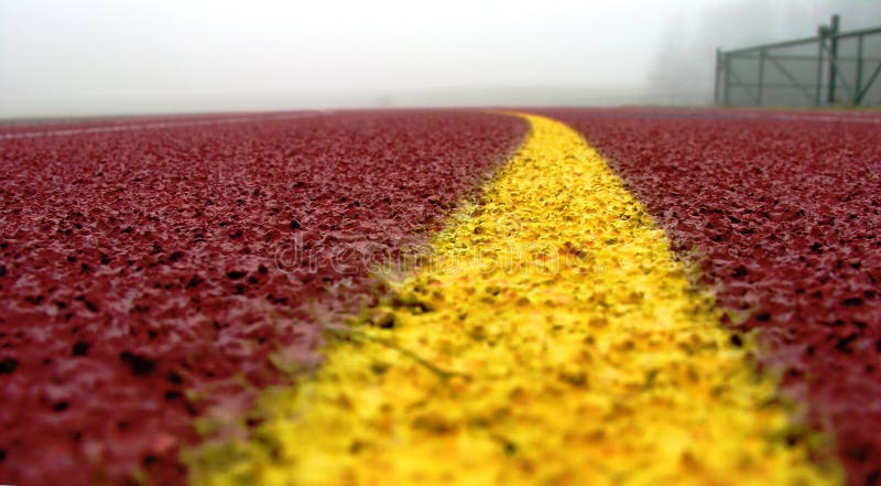 Curved Yellow line on red stock photo. Image of health - 389256