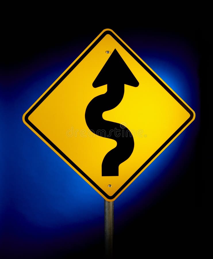 Curves ahead stock image. Image of winding, graphic, symbol - 11377703