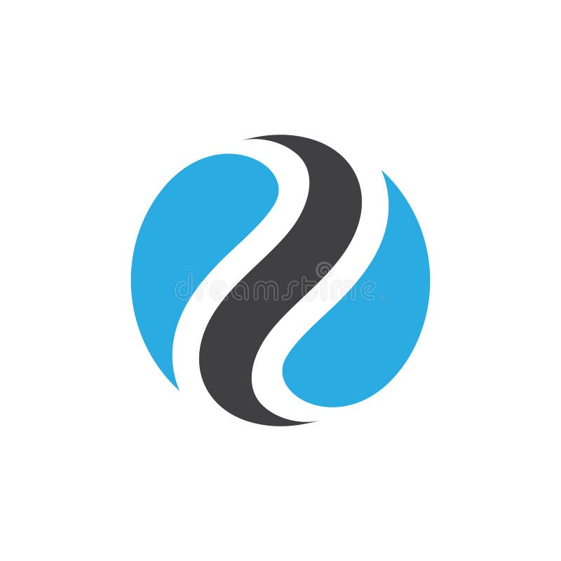 Curves Geometric Circle Logo Vector Stock Vector - Illustration of ...