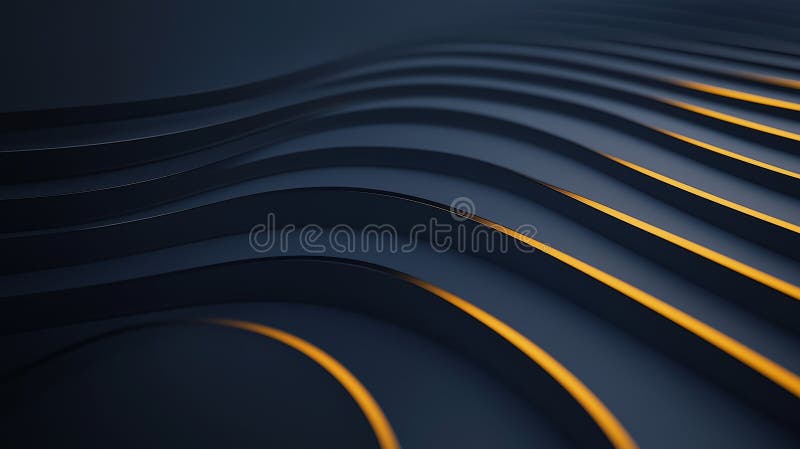Curves of Light and Shadow Form Patterns Stock Illustration ...