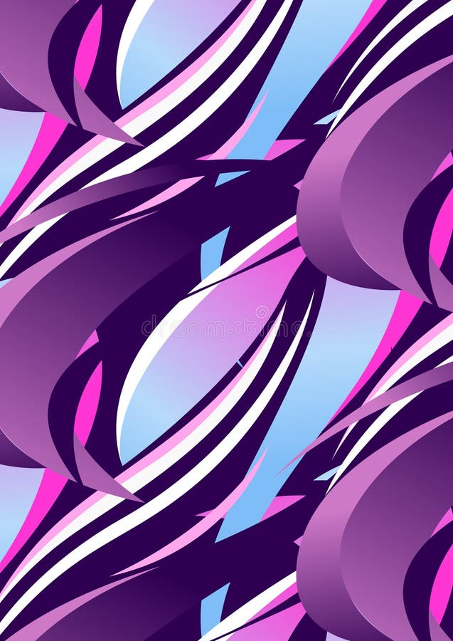 Curves pattern stock vector. Illustration of purple, yardage - 36574397