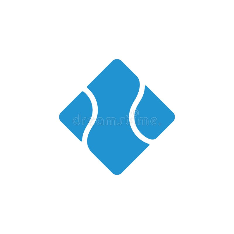 Curves Smooth Wavy Simple Logo Vector Stock Vector - Illustration of ...