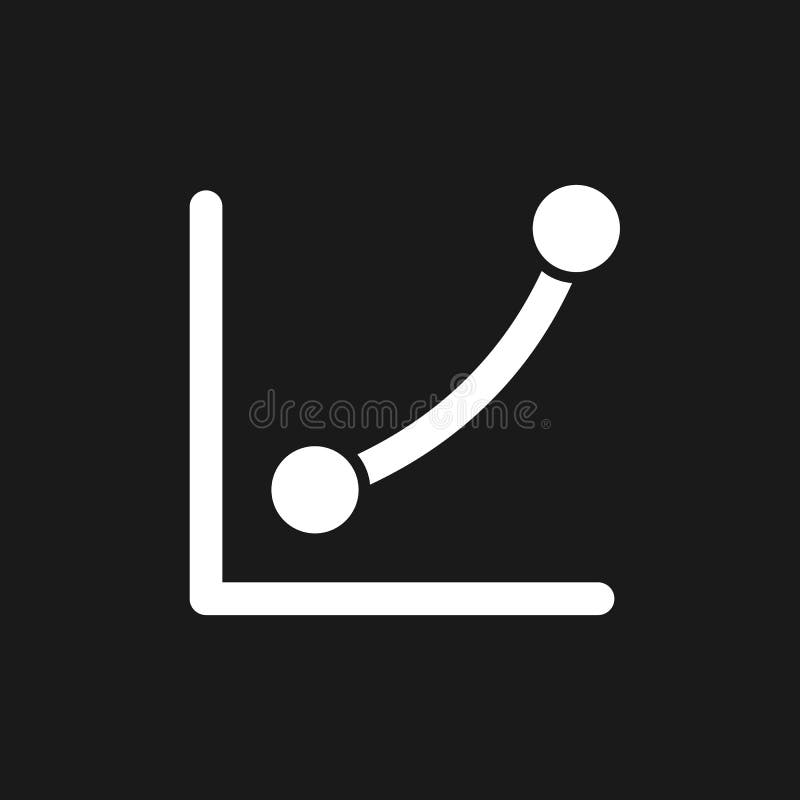 Curves Tool Dark Mode Glyph Ui Icon Stock Vector - Illustration of logo ...