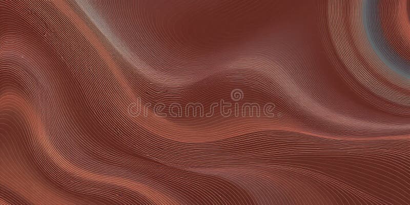 Abstract Wavy Patterns in Warm Tones of Brown and Red Showcasing ...