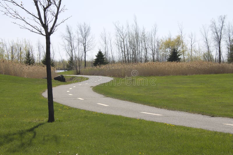 Curving bike path stock image. Image of curving, bike - 24550671