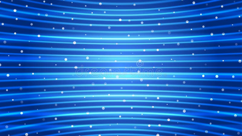 Vector Abstract Curves and Dots in Blue Background Stock Vector ...