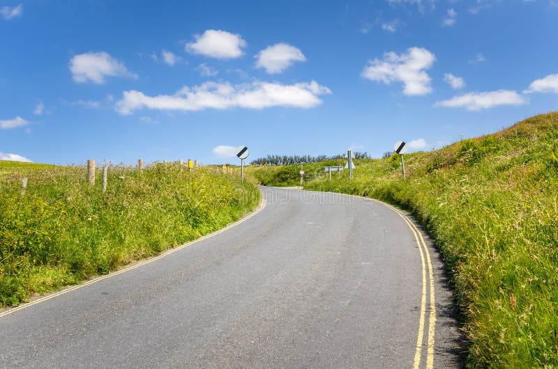 Curving Road stock photo. Image of curves, landscape - 58134190