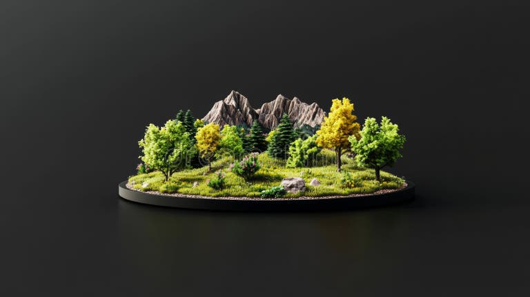 A Curving Road, a Hilly Terrain, a Tiny Model, and a Sunset Stock Photo ...