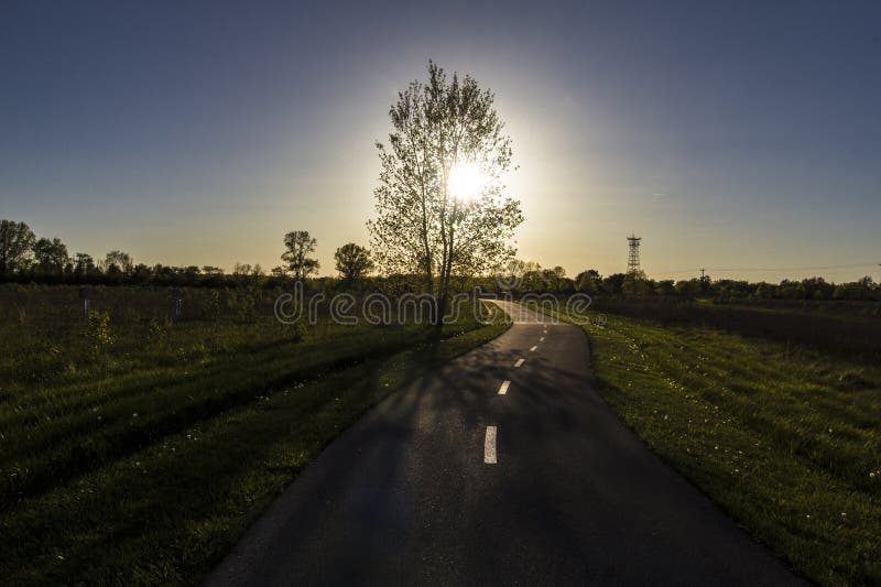 Curving Trail, Glacier Ridge Metro Park, Dublin, Ohio Stock Photo ...