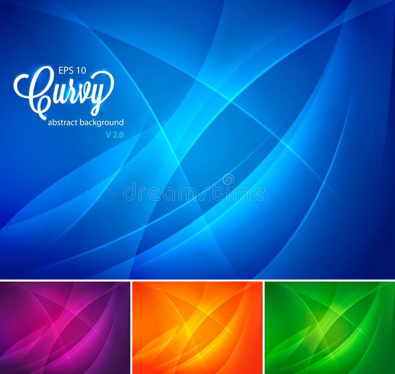 Curvy Abstract Background Vol 2 Stock Vector - Illustration of clip ...