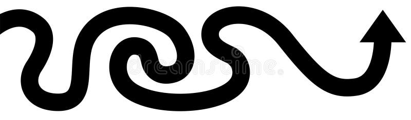 Path Symbol with Map Markers. Stock Vector - Illustration of path, road ...