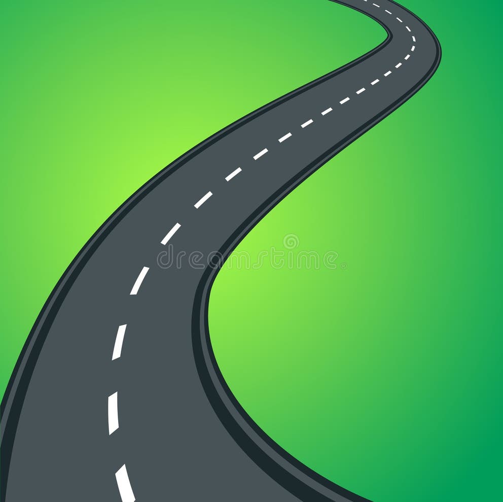 Curvy Asphalt Road Stock Illustrations – 330 Curvy Asphalt Road Stock ...