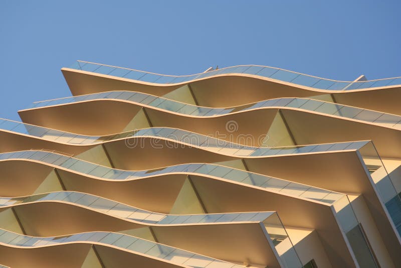 Curvy Balconies stock image. Image of condo, dwelling - 17578713