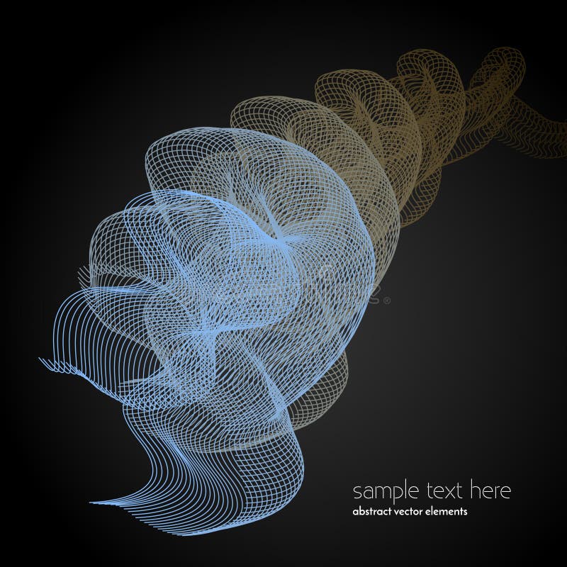 Curvy design element. stock vector. Illustration of lines - 74229735