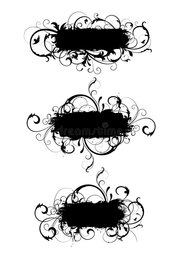 Curvy frames stock vector. Illustration of decor, beauty - 13204049