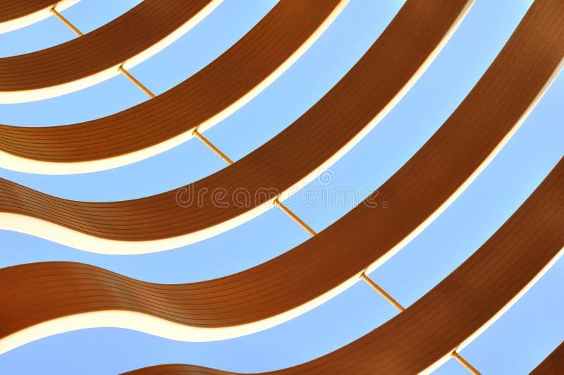 Curvy Graphic Abstract Pattern Stock Image - Image of upward, wooden ...