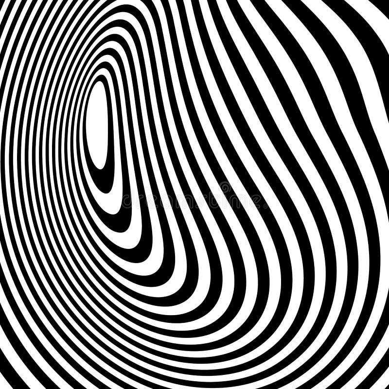 Curvy Irregular Dynamic Lines. Abstract Geometric Pattern Stock Vector ...