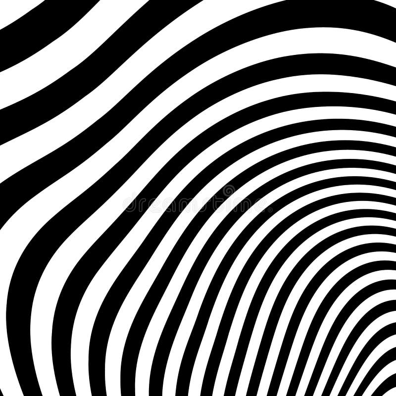 Curvy Irregular Dynamic Lines. Abstract Geometric Pattern Stock Vector ...