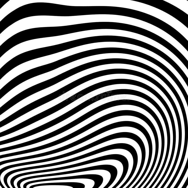 Curvy Irregular Dynamic Lines. Abstract Geometric Pattern Stock Vector ...