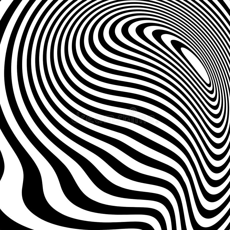 Curvy Irregular Dynamic Lines. Abstract Geometric Pattern Stock Vector ...