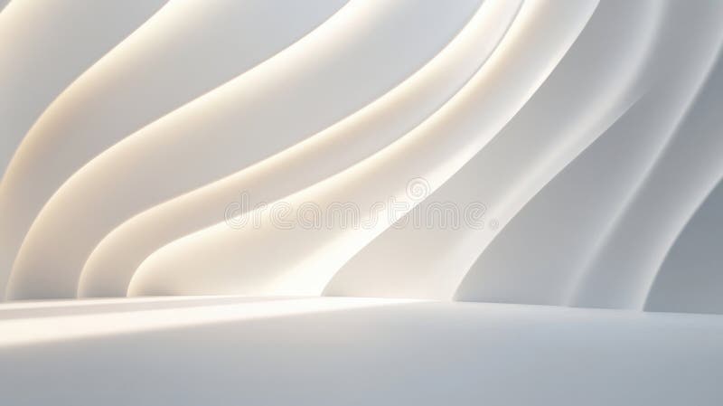 Curvy modern architecture stock photo. Image of minimalist - 395344050