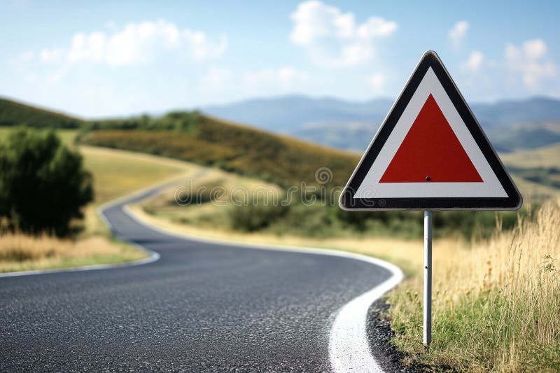 Curvy Road Sign Stock Illustrations – 543 Curvy Road Sign Stock ...