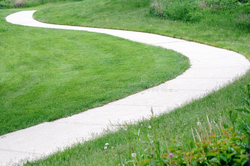 Curve pathway stock photo. Image of background, concrete - 38618006