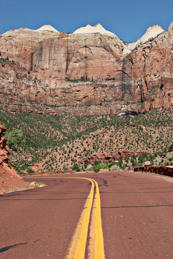 Curvy road stock photo. Image of desert, line, lane, dunes - 1262074