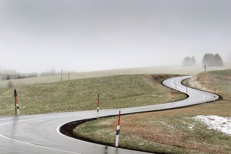 Curvy road stock image. Image of nature, road, tread - 29255789